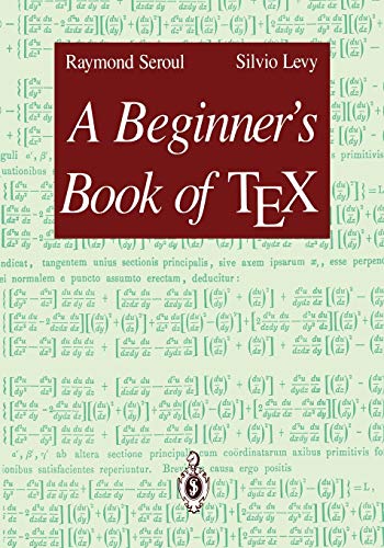 A Beginner’s Book of Tex by Silvio Levy (PDF) | sci-books.com