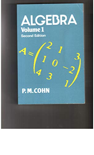 Algebra Volume 1 Second Edition 2nd Edition By P M Cohn Pdf Sci