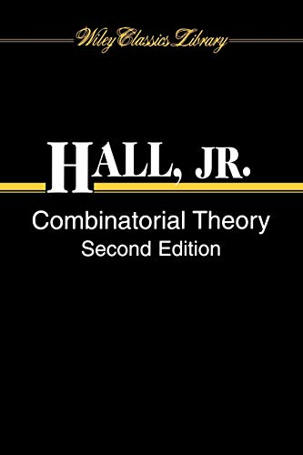 Combinatorial Theory 2nd Edition By Marshall Hall Pdf Sci 7145