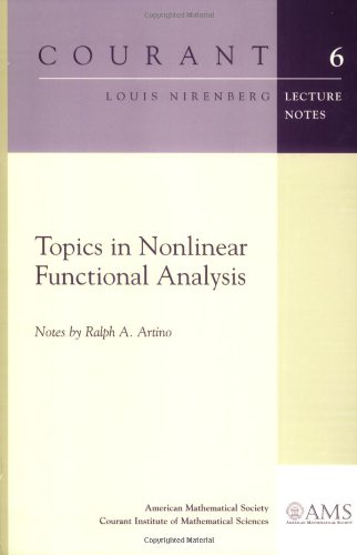 Topics in Nonlinear Functional Analysis (Courant Lecture Notes Series ...