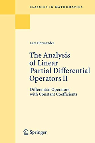 The Analysis Of Linear Partial Differential Operators Ii Differential