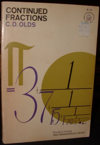 Continued Fractions By C D Olds Pdf Sci