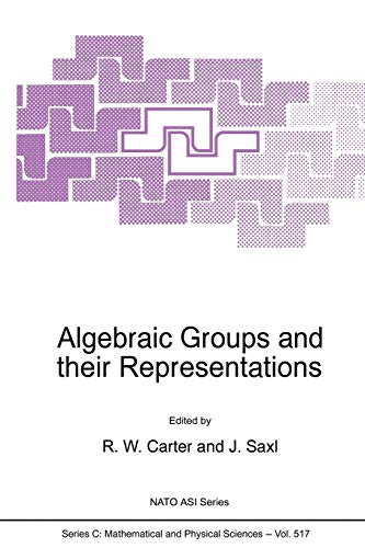 Algebraic Groups and Their Representations 1998th Edition by R.W ...