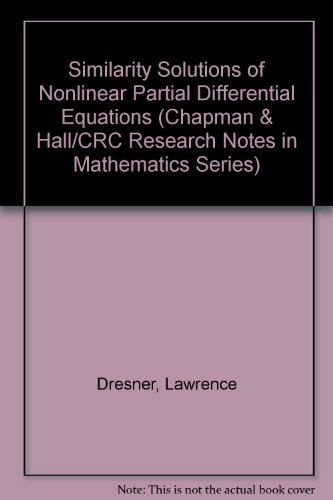 Similarity Solutions of Nonlinear Partial Differential Equations ...