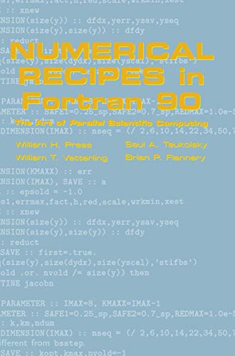 Numerical Recipes in Fortran 90: Volume 2, Volume 2 of Fortran ...