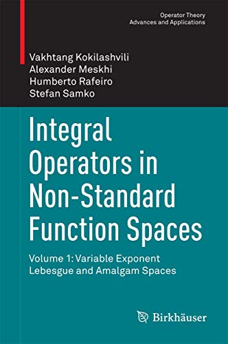 Integral Operators In Non Standard Function Spaces Volume 1 Variable Exponent Lebesgue And