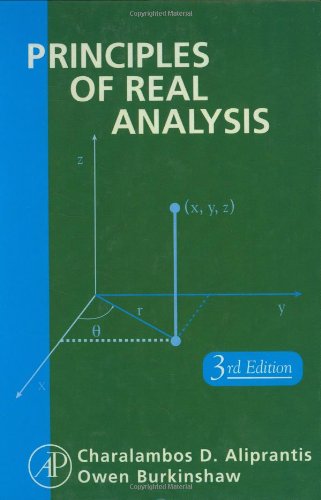 Principles of Real Analysis 3rd Edition by Charalambos D. Aliprantis (PDF) | sci-books.com