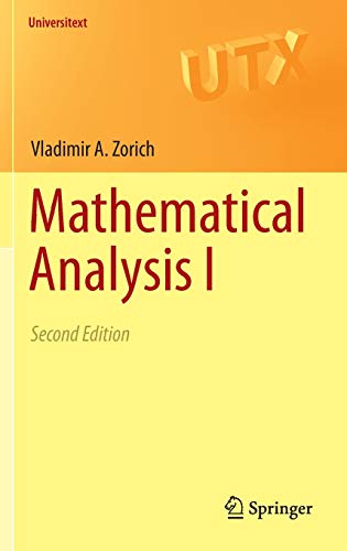 Mathematical Analysis I (Universitext) by V. A. Zorich (PDF) | sci ... Mathematical Analysis I (Universitext) by V. A. Zorich (PDF) | sci ...