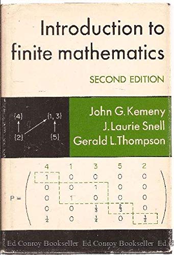 Introduction To Finite Mathematics 2nd Edition By Thompson Kemeny