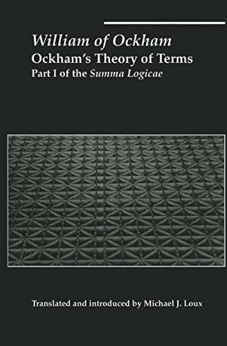 Ockham’s Theory of Terms: Part I of the Summa Logicae 1st Edition by William Ockham (PDF) | sci ...