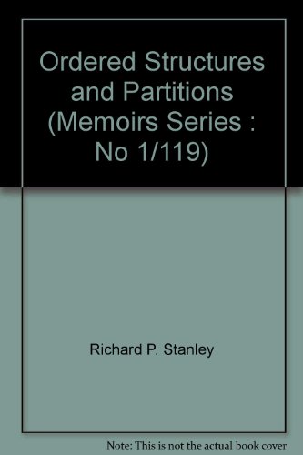Ordered Structures and Partitions by Richard Stanley (PDF) | sci-books.com