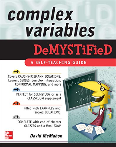 Complex Variables Demystified 1st Edition by David McMahon (PDF) | sci ...